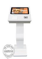China 15.6'' Touch Screen Terminal Self Ordering Payment Kiosk With Printer 2D Scanner for sale