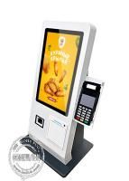 China Desktop POS 15.6 Inch Self Service Touch Screen Kiosk With Printer for sale