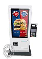 China Desktop POS 15.6 Inch Self Service Touch Screen Kiosk With Printer for sale