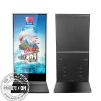 China Interactive Touch Screen Lcd Floor Standing Kiosk In 75 Inch for sale
