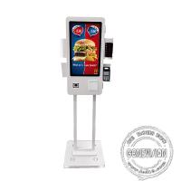 China Double Side Lcd Self Service Ordering Kiosk Floor Standing for sale