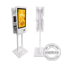 China Double Side Lcd Self Service Ordering Kiosk Floor Standing for sale