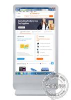 China Floor Standing Android Kiosk Digital Signage Advertising Hardware Built In Printer for sale