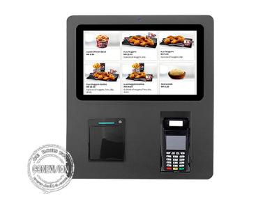 China Face Recognition Camera Cashless Self Ordering Kiosk In Restaurant 15.6 Inch for sale