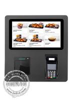 China POS Credit Card Reader Receipt Printer 15.6 Inch Self Service Kiosk With Camera for sale