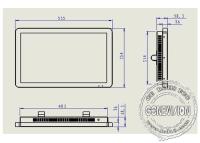 China 24 Inch Bus Digital Signage Advertising Displays 1920 X 1200 Max Resolution for sale