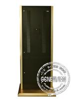 China 600cd/m2 Brightness Interactive Kiosk Digital Signage in golden color for sale