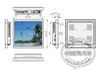 China Tft Usb Cctv Lcd Monitor , Desktop / Wall Mount Lcd Display Wide Viewing Angle for sale