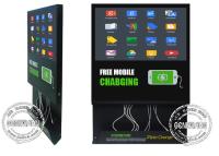 China 21.5 Inch Fast Speed Mobile Phone Charging Station, Android Wifi Digital Signage Cloud Server Remote Control for sale
