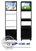 China 24 Inch floor stand lcd Kiosk Digital Signage metal case , hd signage display boards player for sale
