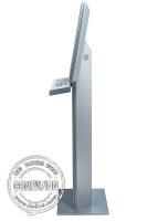 China Free standing advertising Kiosk Digital Signag display touch screen checking information keyboard for sale