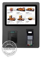 China 15.6 Inch WiFi Landscape Self Service Kiosk With Printer And Scanner Black Color for sale
