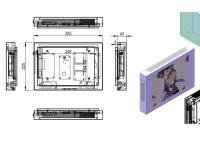 China Shinning Black 15 inch Wall Mount LCD Display for Advertising Sign for sale