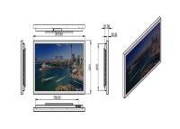 China Indoor 37 inch Wall Mount LCD Display Panel , 2-36gb Flash Memory Card for sale