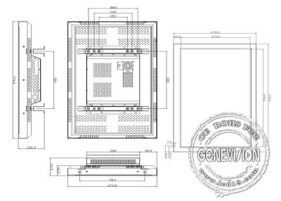 China 5Ms High Brightness HD  Input Lcd Monitor 178° Viewing Angle Vivid Image Layout for sale