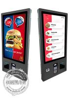 China Black 32 Inch Wall Mount Self Service Printing Kiosk For Bank Hotel for sale