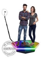 China Glass Top 360 Photo Booth Platform 100 CM Diameter for sale