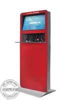 China Floor standing Android OS wifi touch Kiosk Digital Signage LCD ad player / mobile phone charging station for sale