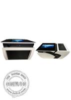 China Adjustable angle LCD advertising display , office tea table desk kiosk for sale