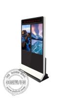 China Dual Screen Combined Standalone Digital Signage , 32 Slim Digital Advertising Displays for sale