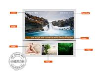 China 21.5 inch Multi Screens Landscape ultra slim elevator advertising screen wall mount digital signage lcd display for sale