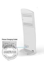 China Brochure Holder / Cell Phone Charging Kiosk Digital Signage Digital Screen 21.5 Inch for sale