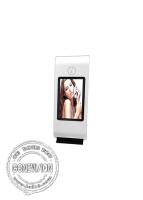 China Dual Screen Interactive Multi Touch Kiosk Digital Signage Ultra Thin White Frame for sale