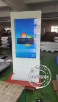China Lcd Touch Screen Kiosk Advertising Totem / Interactive Free Standing Digital Signage for sale