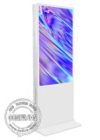 China Double Sided Wifi Digital Signage Kiosk 55 Inch White Color Linux System for sale