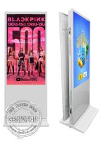 China Double Sided Wifi Digital Signage Kiosk 55 Inch White Color Linux System for sale