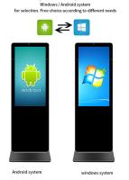 China Win10 43 Inch Indoor 4K UHD Interactive Touch Screen Kiosk With HD Camera for sale