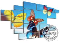 China Large 46 Inch Curved DID Video Wall Advertising 3.5mm Bezel Energy Saving for sale