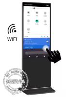China 55 65 Inch AR Glass Touch Screen Kiosk , HDMI Input Android 4K Digital Signage Kiosk for sale