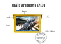 China 19 inch Roof Mount Bus Digital Signage Android WIFI 4G GPS LCD Bus Advertising Screen for sale