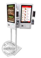 China WiFi Dual Screen 24 Inch Self Service Payment Kiosk , Touch Screen Self Ordering Kiosk for sale