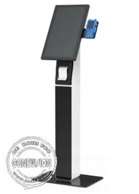 China 10.1 Inch Reception Desk Queue Management Touch Screen Kiosk With Thermal Printer for sale