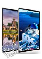 China 43'' 4K 3840x2160 Resolution Vertical Wall Mount Wifi Digital Signage With LTE 4G for sale