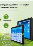 China 15 Inch Wall Mount Embedded Industrial LCD Display Embedded Installation IP65 for sale