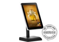 China 10.1inch Desktop Rotate Restaurant Touchscreen Ordering Machine DC Powered Android Advertising Media Player for sale