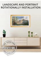 China 32inch Artistic Design Wall Mount Screen Digital Display In Wooden Frame Feature for sale