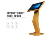 China Golden Color shopping mall kiosk touch screen Kiosk monitor advertising , MAD -215T-P for sale