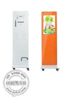 China Portable Kindergarten Touchscreen Totem , Bright Color Educational Touch Kiosk with Wheels for sale