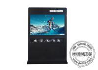 China Mobile Charging Station Advertising Totem 65 inch Horizontal Media Player Standee for sale