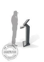 China Interactive Call Center 21.5 Inch Smart Touch Screen Kiosk Hospital Patient Informatio Points for sale