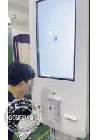 China Camera Microphone Quick Service Kiosk With Printer Qr Code Scanner Logo Printing for sale