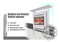 China 85 inch 3G Waterproof Road Information Station Smart LCD Bus Stop Advertising Screen remote managing for sale