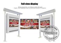 China 85 inch 3G Waterproof Road Information Station Smart LCD Bus Stop Advertising Screen remote managing for sale