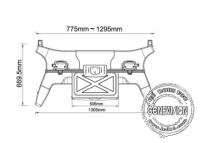 China A6061 T6 Aluminum Alloy Movable Advertising TV Stand for sale