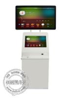 China 46+36 In Dual Touch Screen Kiosk Wifi Digital Signage Lcd / Self Sevice Payment Kiosk for sale
