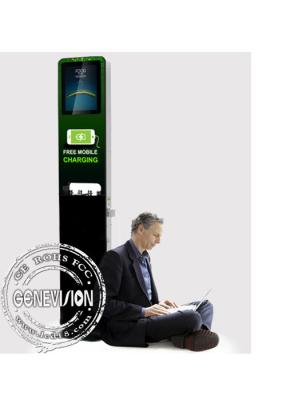 China 21.5 Kiosk Digital Signage Display Stands Cell Phone Charging Station Multi Media Ads for sale
